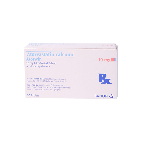 ATORWIN Atorvastatin Calcium 10mg Film-Coated Tablet 1's price in the ...